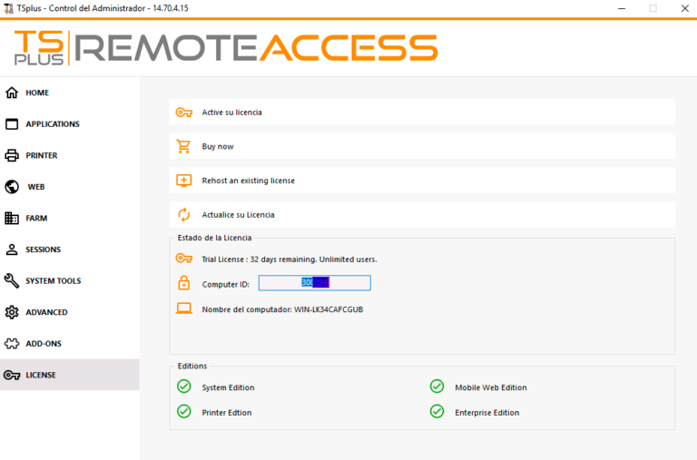 Manual - TS Plus Remote Access